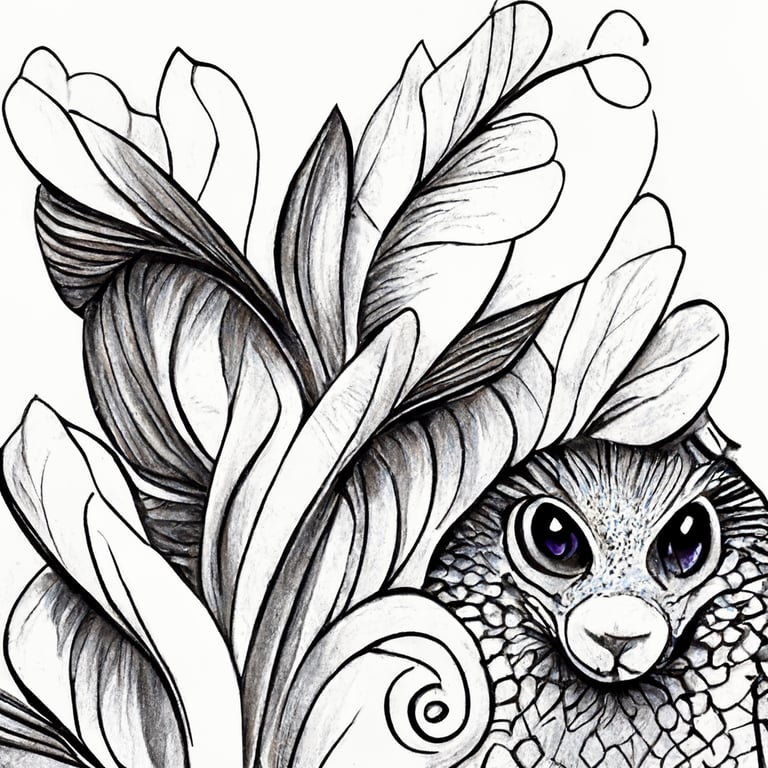 Zentangle Coloring Pages Tree Trunks