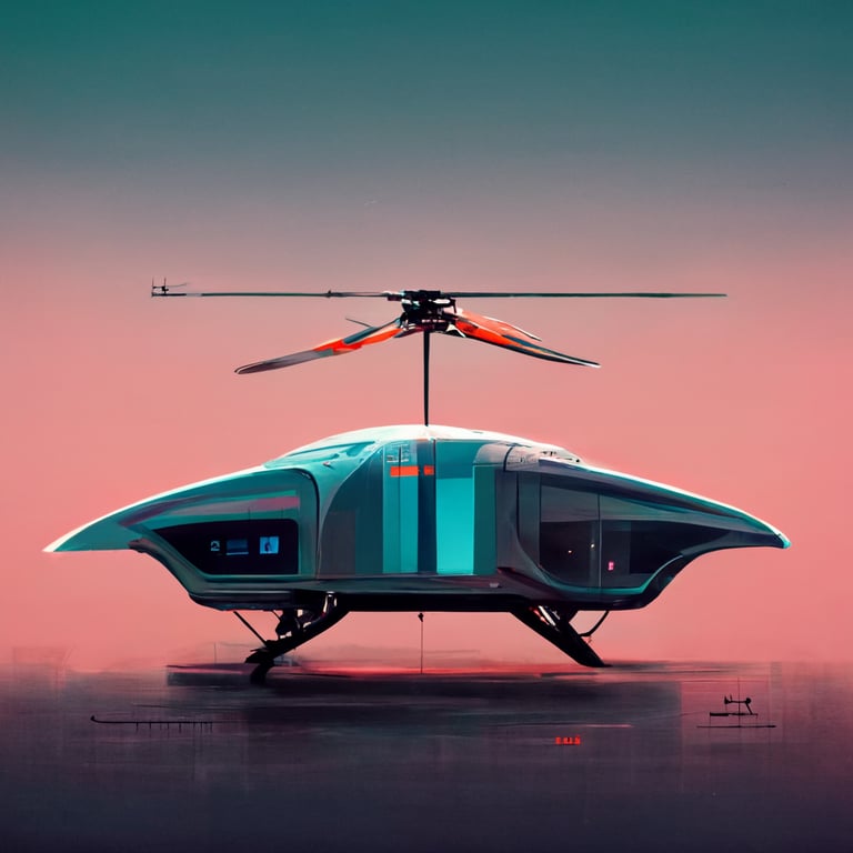Futuristic Helicopter Design