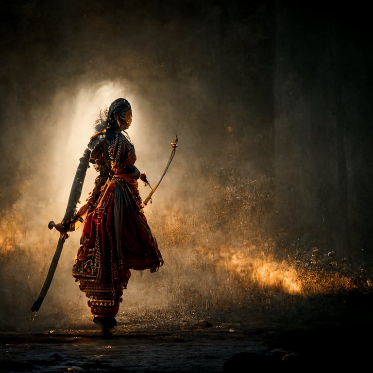 Female Warrior With Sword