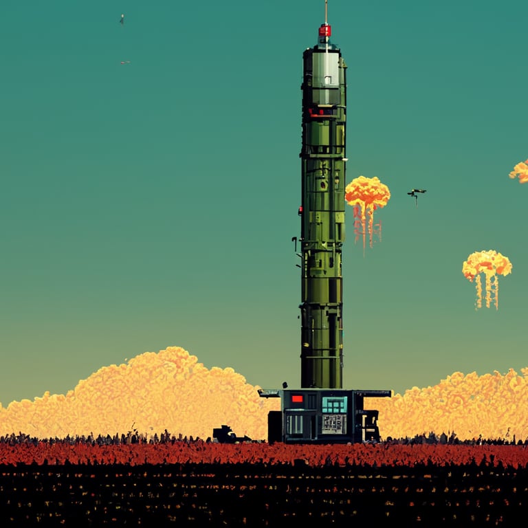 prompthunt: 8-bit missile silo
