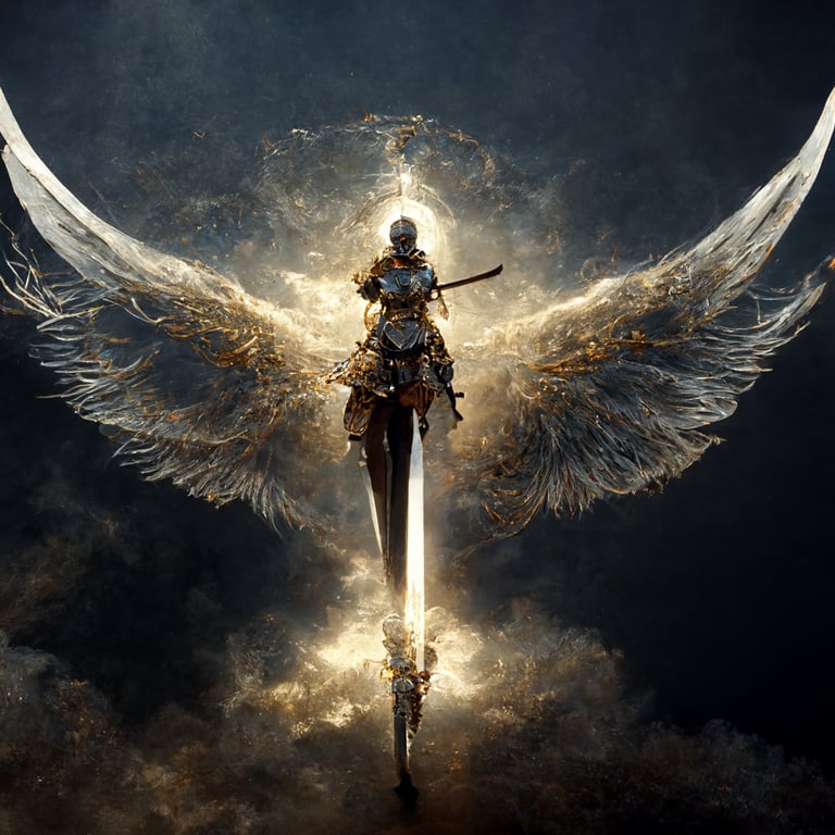 Flying Female Angel