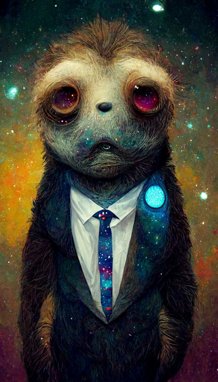 Sloth In Space Wallpaper