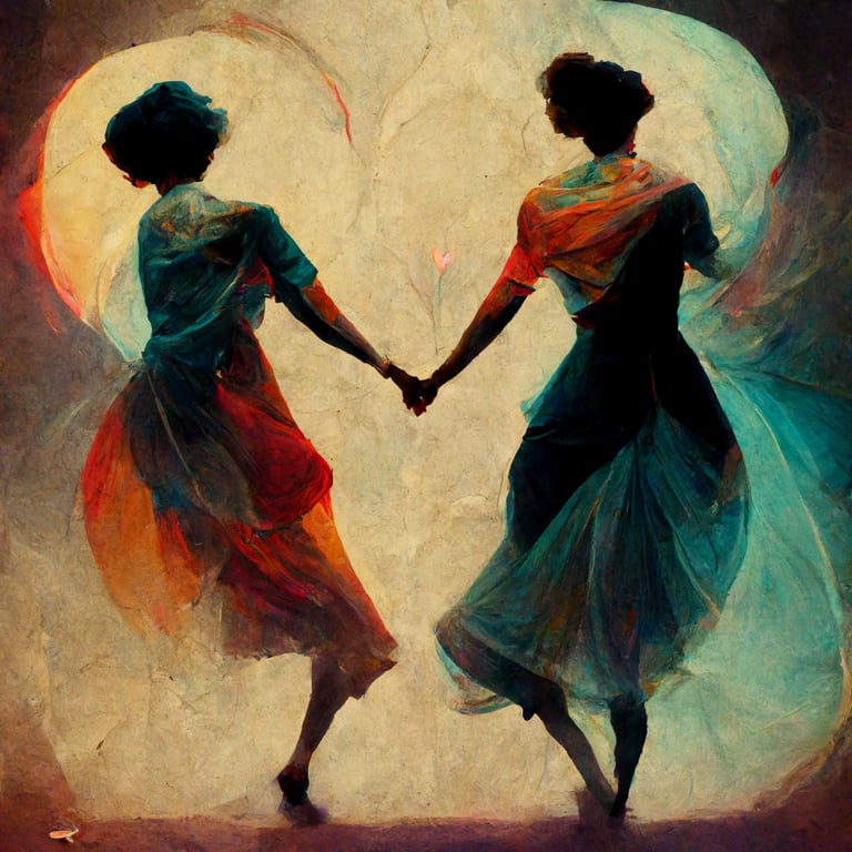 Romantic Slow Dance Painting