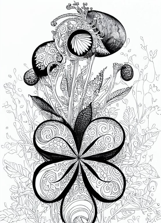 Zentangle Flower Garden