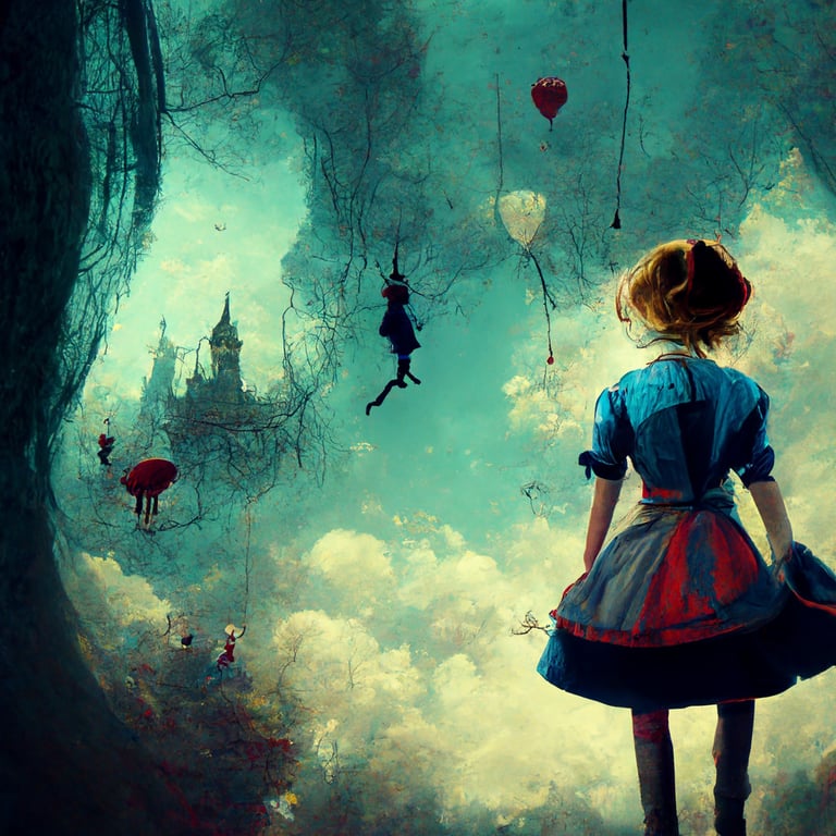 Alice In Wonderland Upside Down