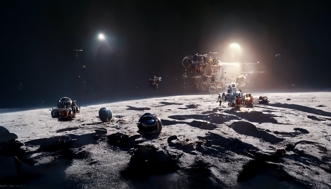 Stars Moon Landing