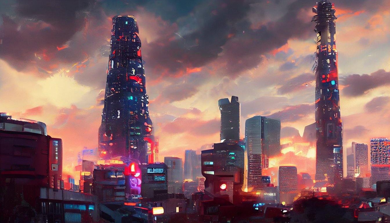 Cyberpunk City Daytime
