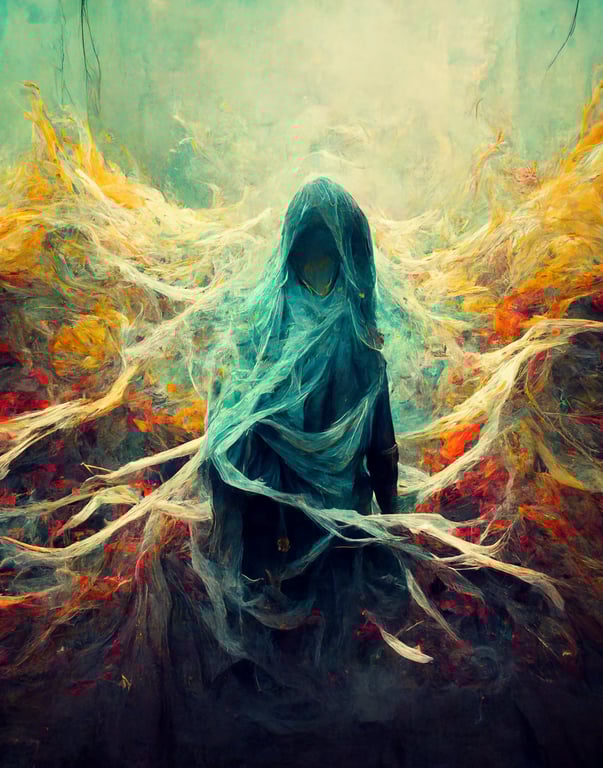 prompthunt: the concept of fear quieting a person's voice, abstract ...