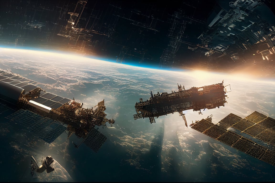 Elysium Space Station Scene