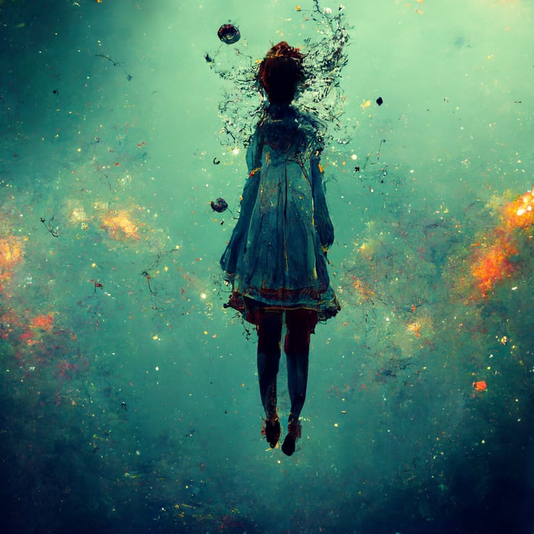 Woman Falling Into Water