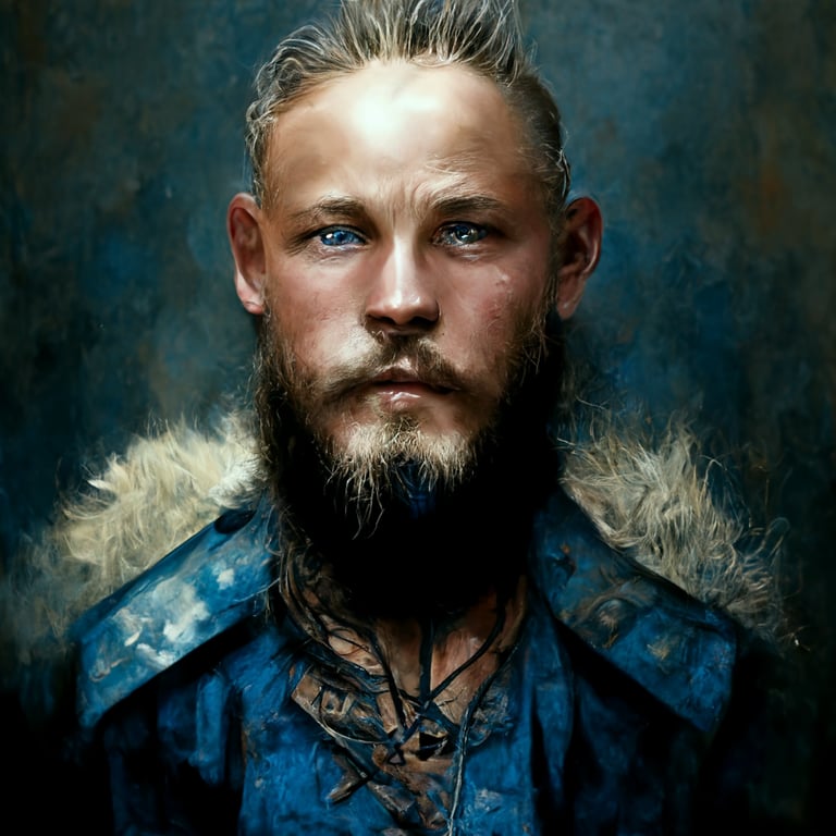 prompthunt: ragnar lothbrok, extremely hyperrealistic details, sharpen ...