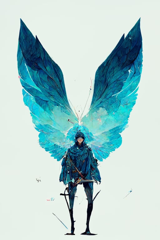 Anime Guy With Bird Wings