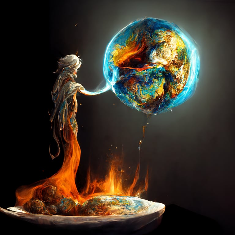 Flame Ice Planet