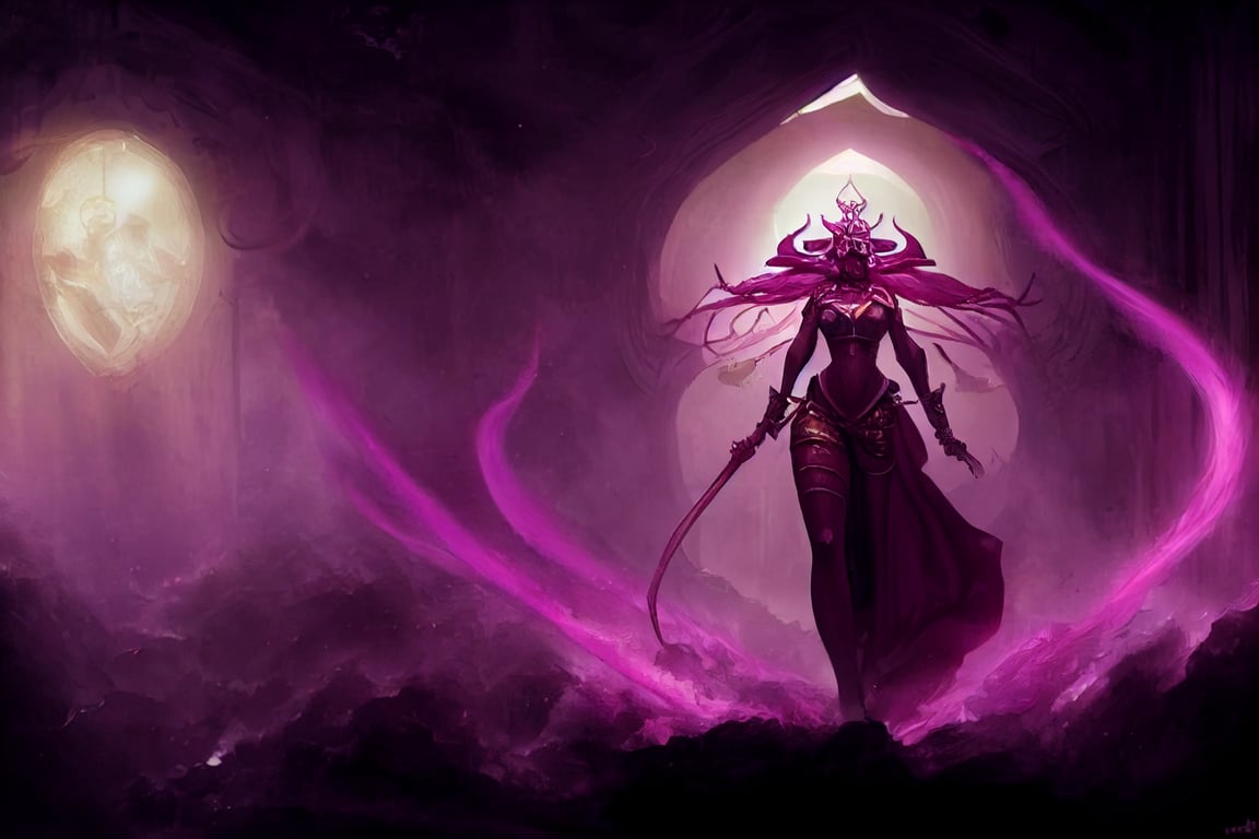 prompthunt: slaanesh godess, attractive female figure, warhammer 40k ...