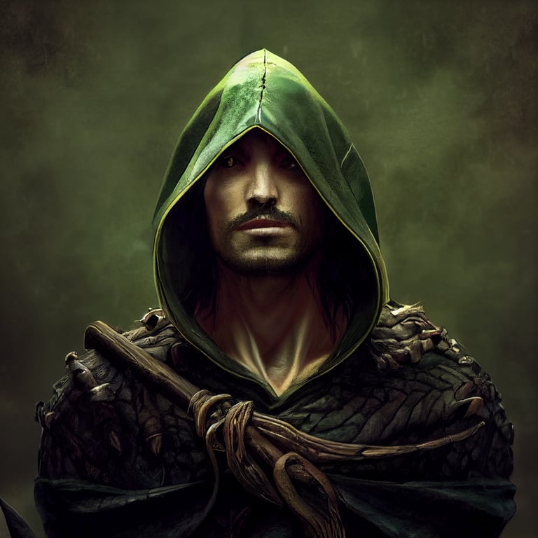 prompthunt: a male human druid holding a staff, no facial hair, young ...