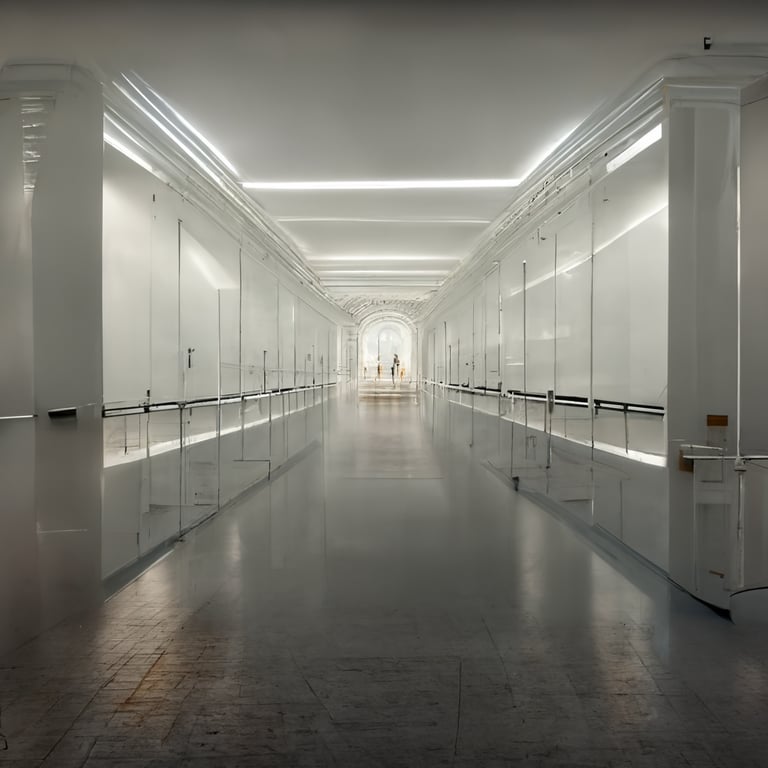 Empty Museum Display Case