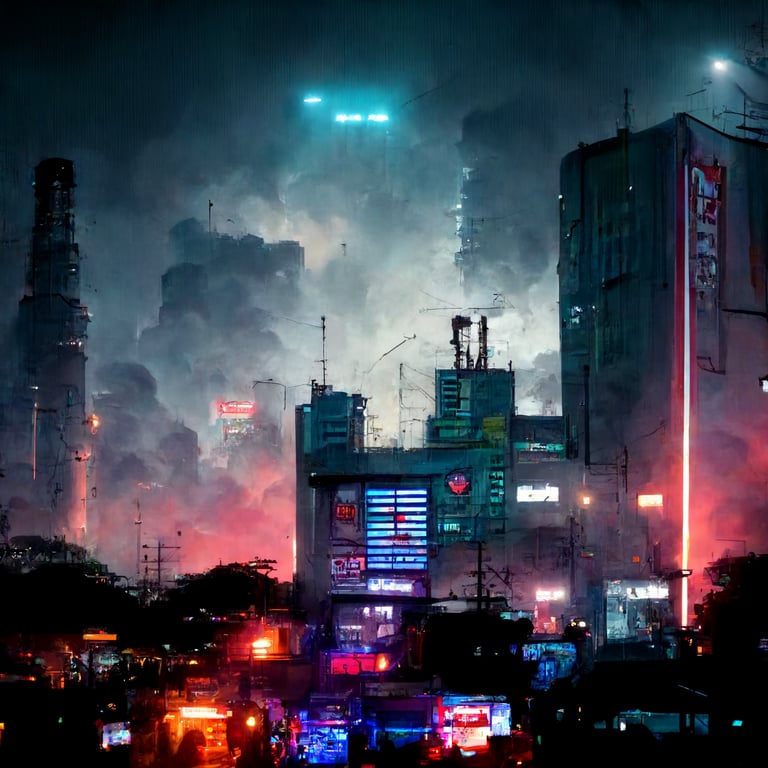 prompthunt: pacific robots, philippines, manila, cyberpunk theme, hyper ...