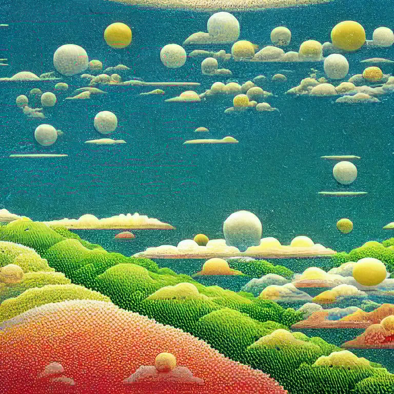 prompthunt: photorealistic ancient village Yokohama , with clouds like a balls, by pablo ...