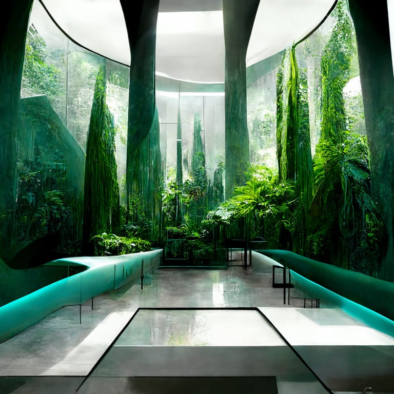 Futuristic Museum Interior Design