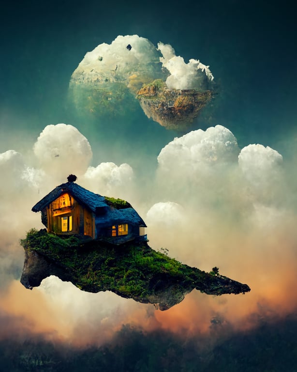 Floating House In The Sky