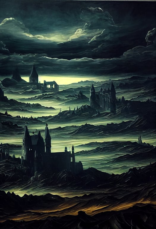 Dark Landscape Painting