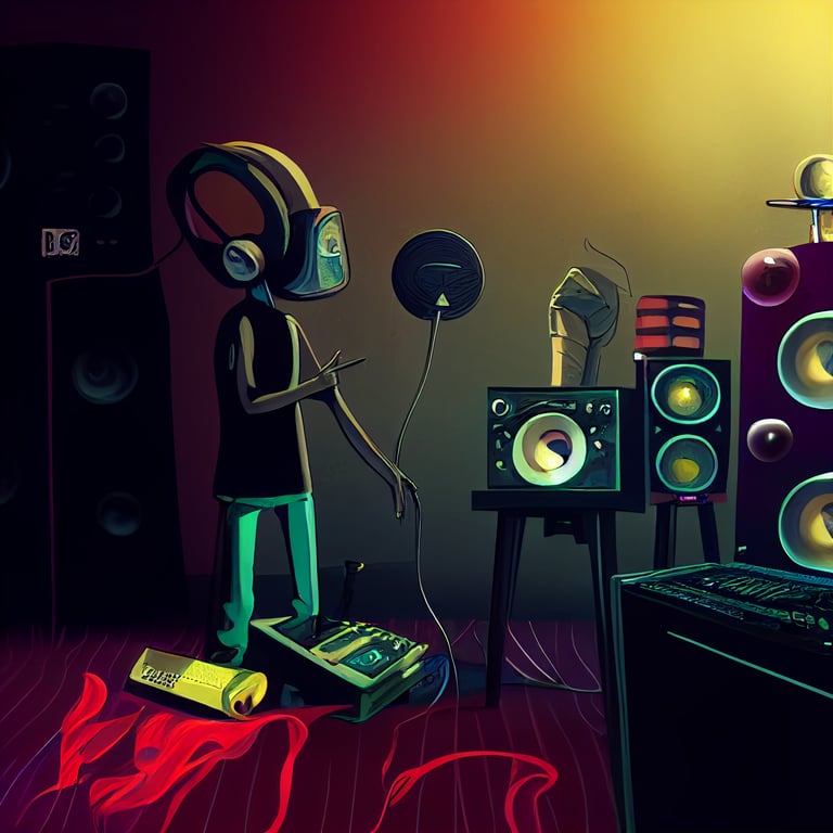 Rap Studio Background