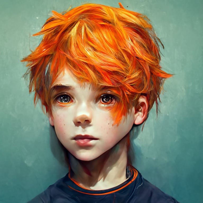Anime Guy With Orange Hair