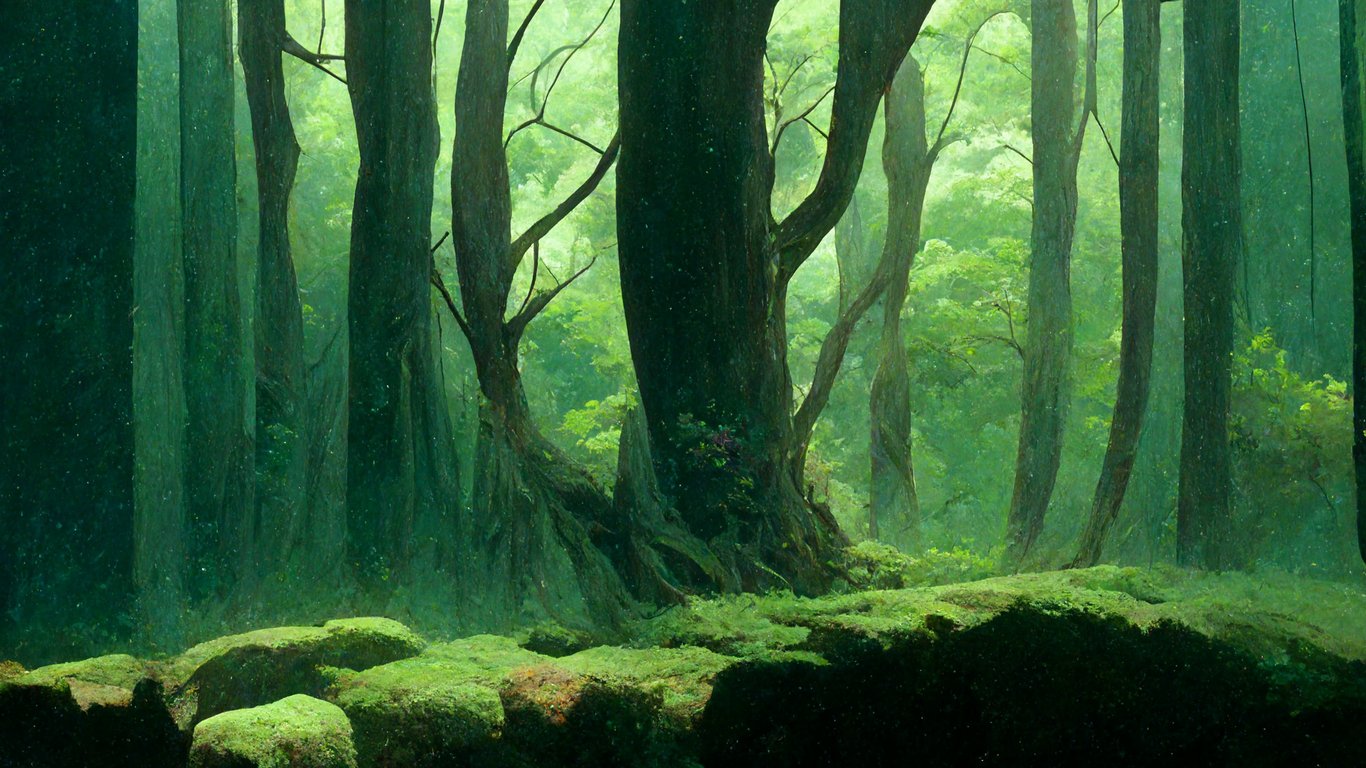 Princess Mononoke Forest Scene