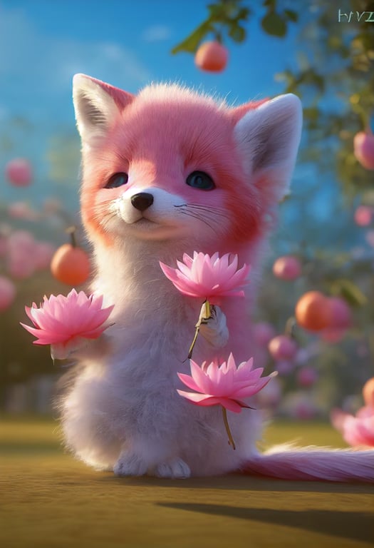Fluffy Baby Fox