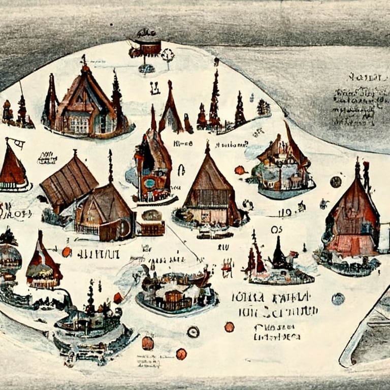 Santa Claus Village Map