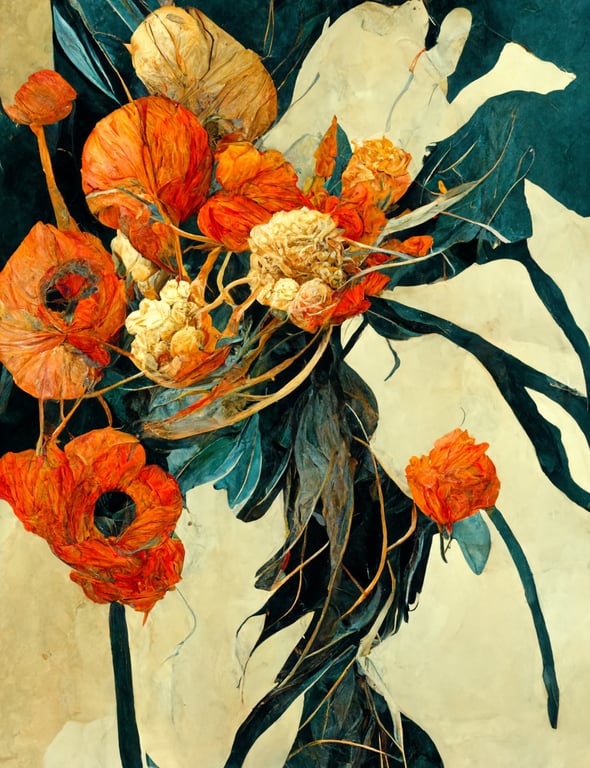 Egon Schiele Flowers