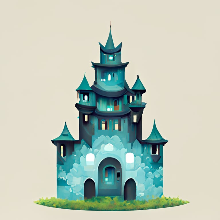 prompthunt: fantasy castle as 2d sprite, game asset, 2d, transparent ...