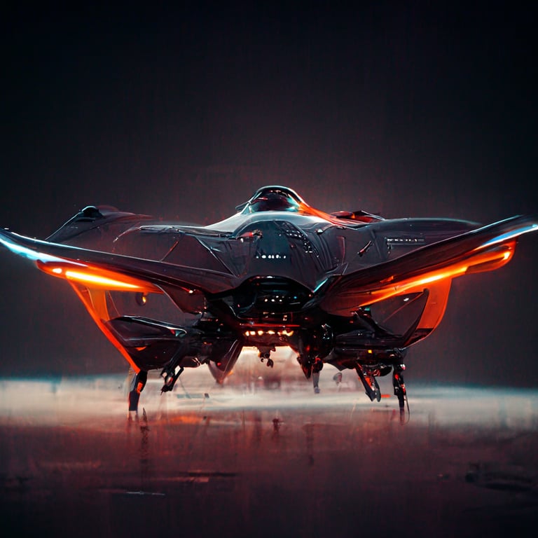 Futuristic Spaceship Concept