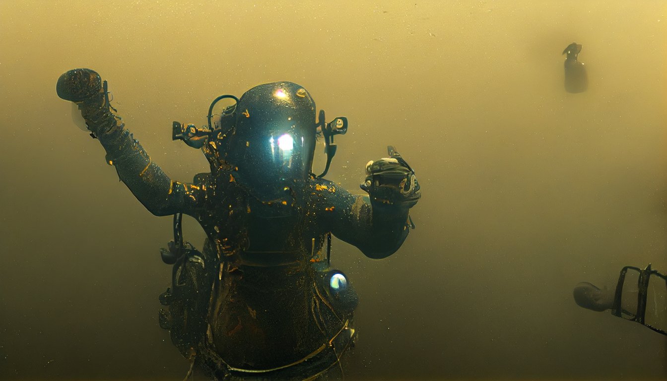 Old Diving Suit Art