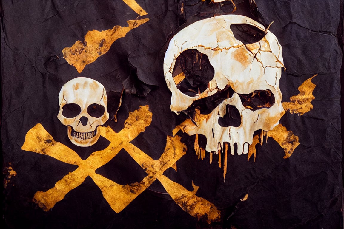 Torn Pirate Flag