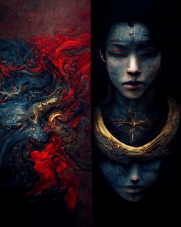 Good And Evil Abstract