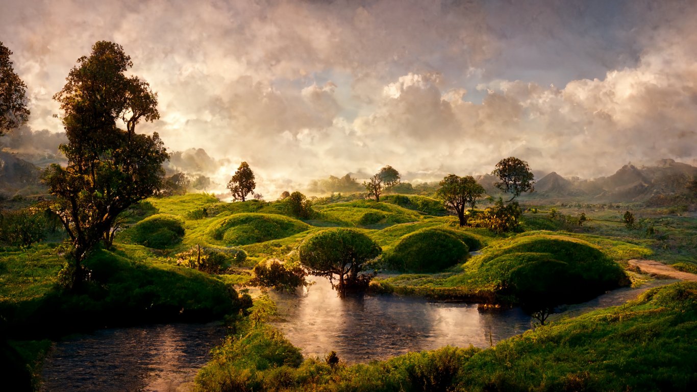 Lotr The Shire Wallpaper