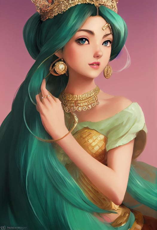 Anime Queen With Crown