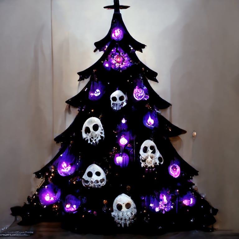 Gothic Christmas Tree Decorations