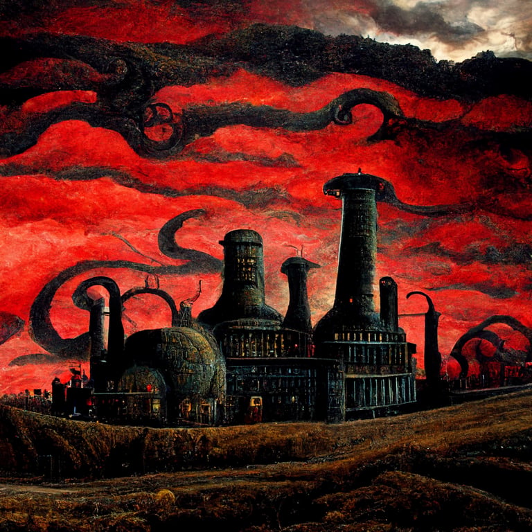 Steampunk Factory Landscape