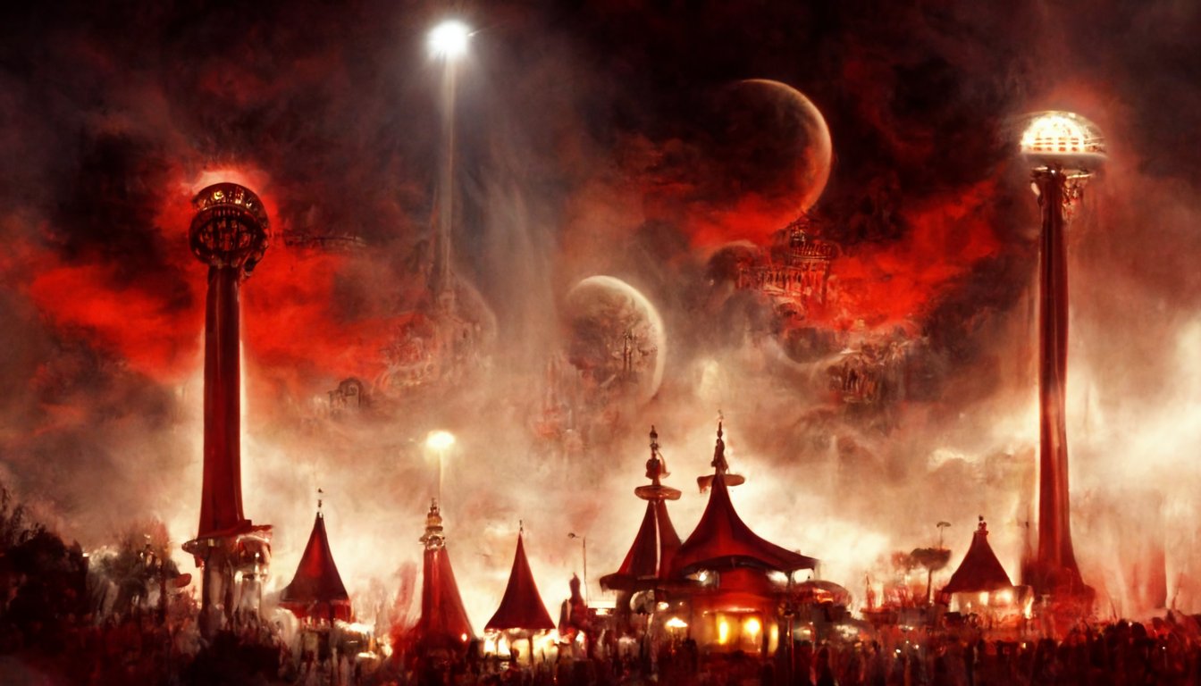 prompthunt: Ultra-realistic CG. theme park simulator concept ...