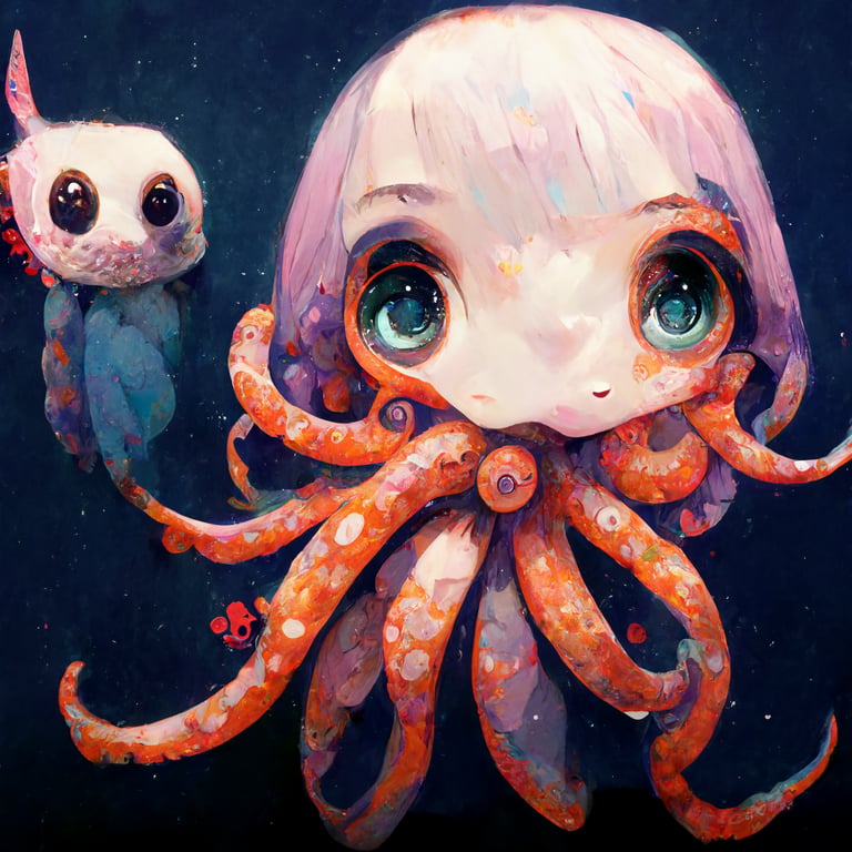 Anime Octopus Girl