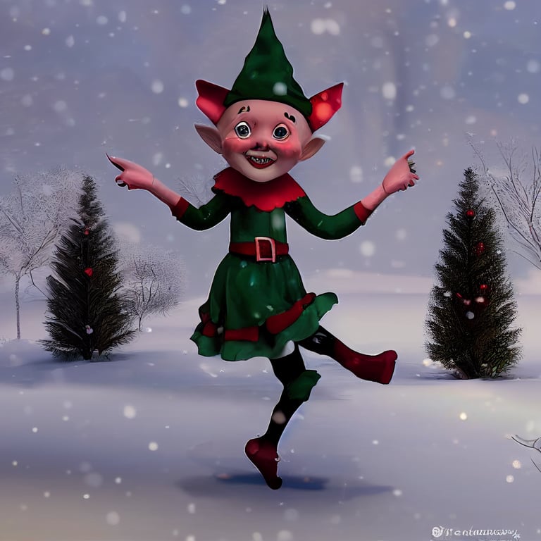 Dancing Christmas Elves
