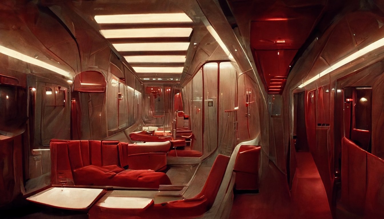 Futuristic Train Interior