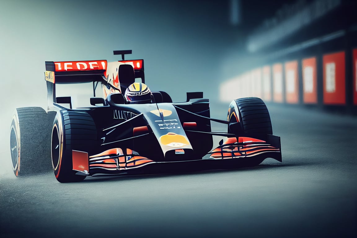 prompthunt: f1 car, photo realistic, max verstappen full body, cinematic,