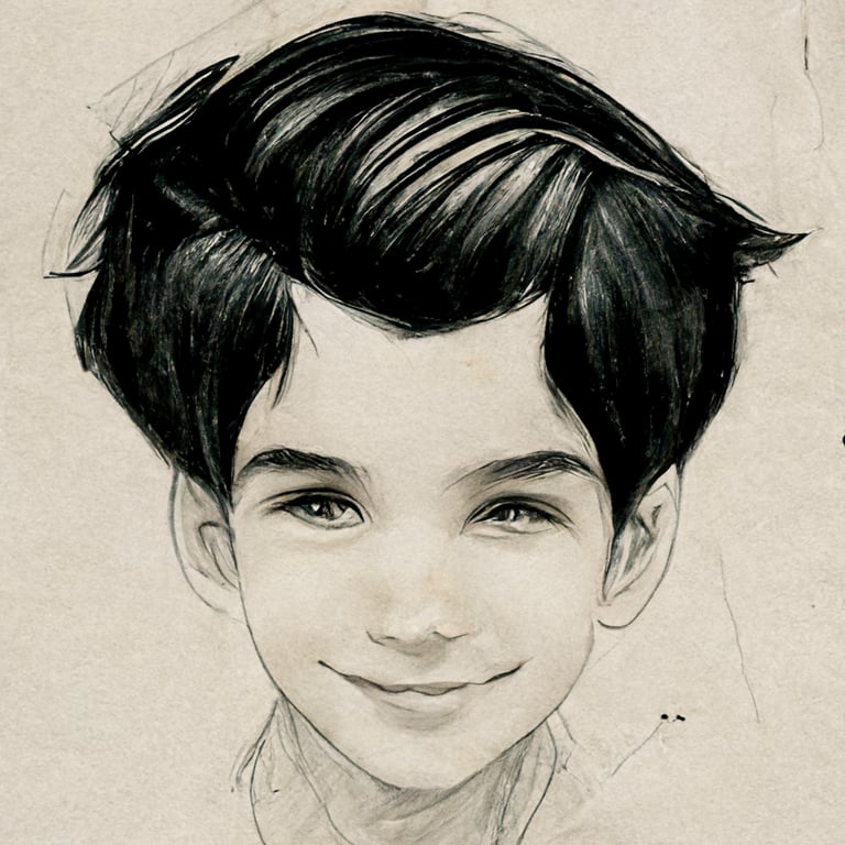 Handsome Boy Face Sketch