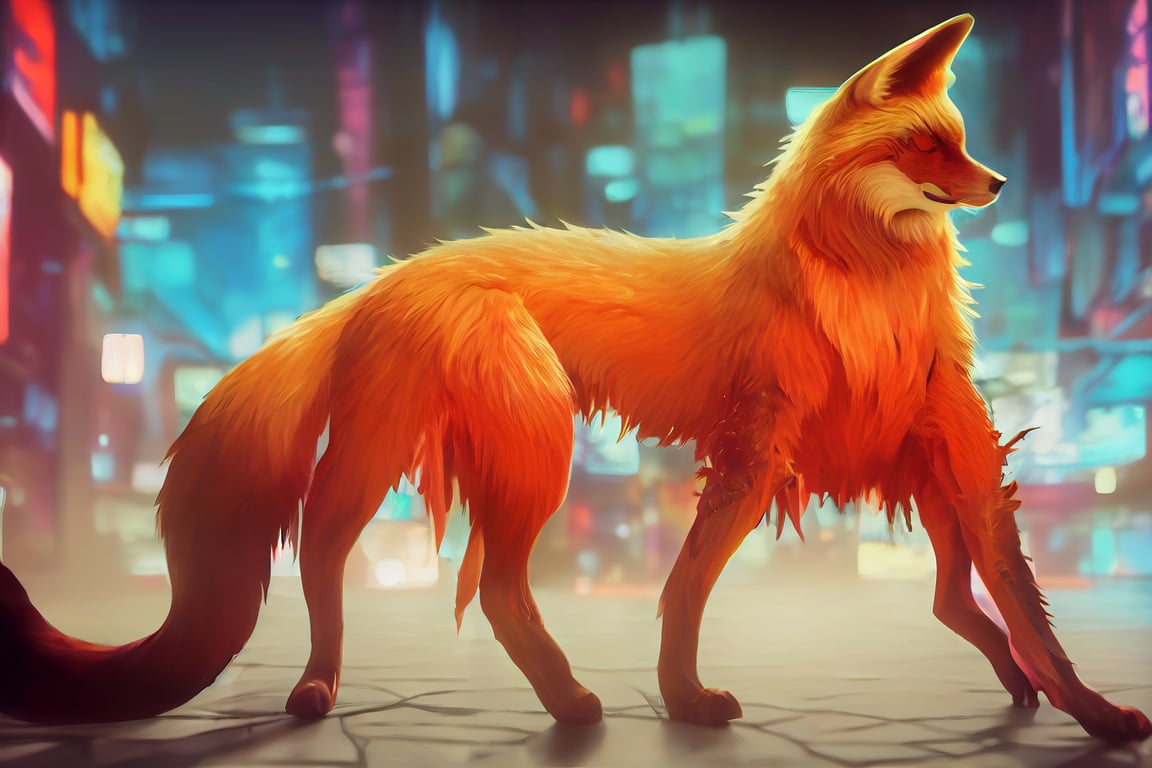 Fox Head Human Body