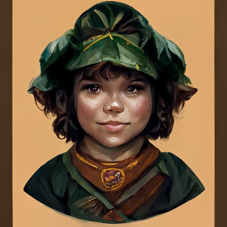prompthunt: halfling ranger portrait dnd classic