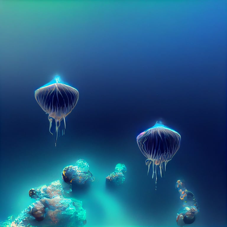 Giant Deep Sea Jellyfish
