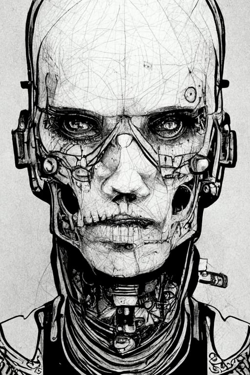 Robot Face Drawing
